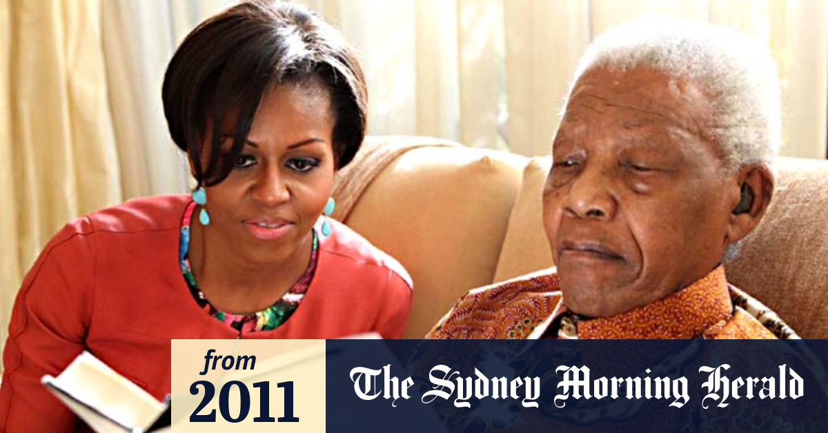 Video: Michelle Obama meets Nelson Mandela